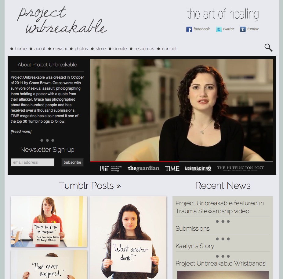 Project Unbreakable | El Fotógrafo Lector